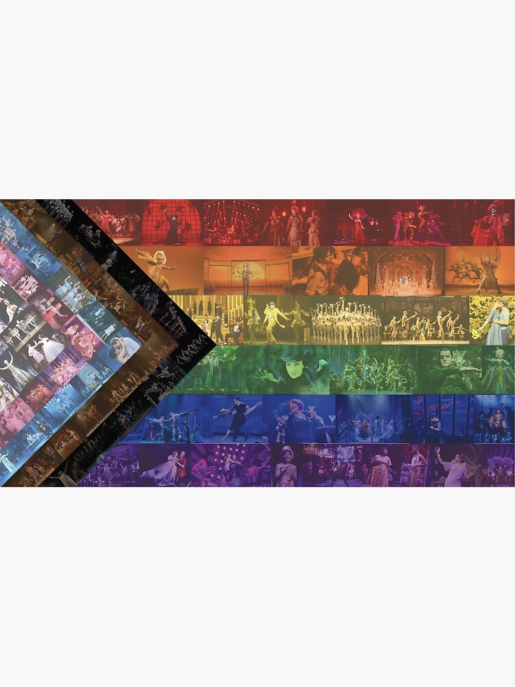 Inclusive Rainbow Broadway Flag Premium Matte Vertical Poster sold by ...