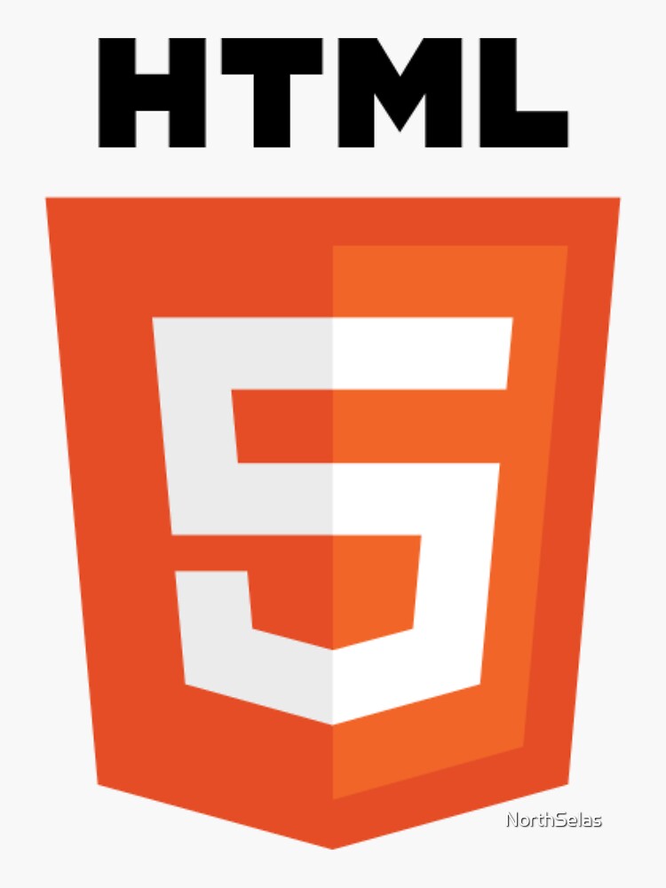 "HTML5 Logo" Sticker by CodingHarry | Redbubble