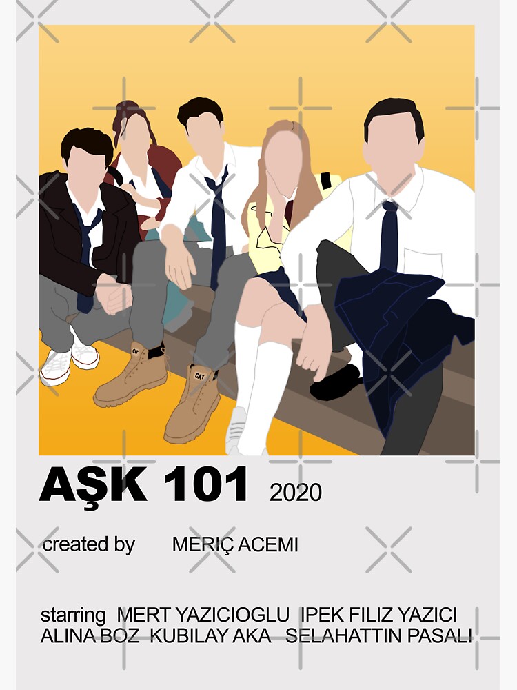 "Aşk 101 Minimalist Poster" Sticker for Sale by leticiaduranes | Redbubble