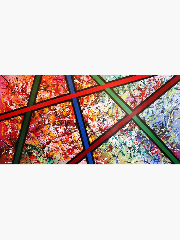 "Intersection abstract art" Sticker by PeterKeresztury | Redbubble