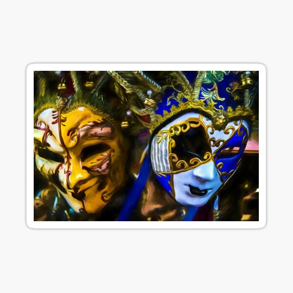 "Masks (High Resolution)" Sticker by PeteStreet | Redbubble