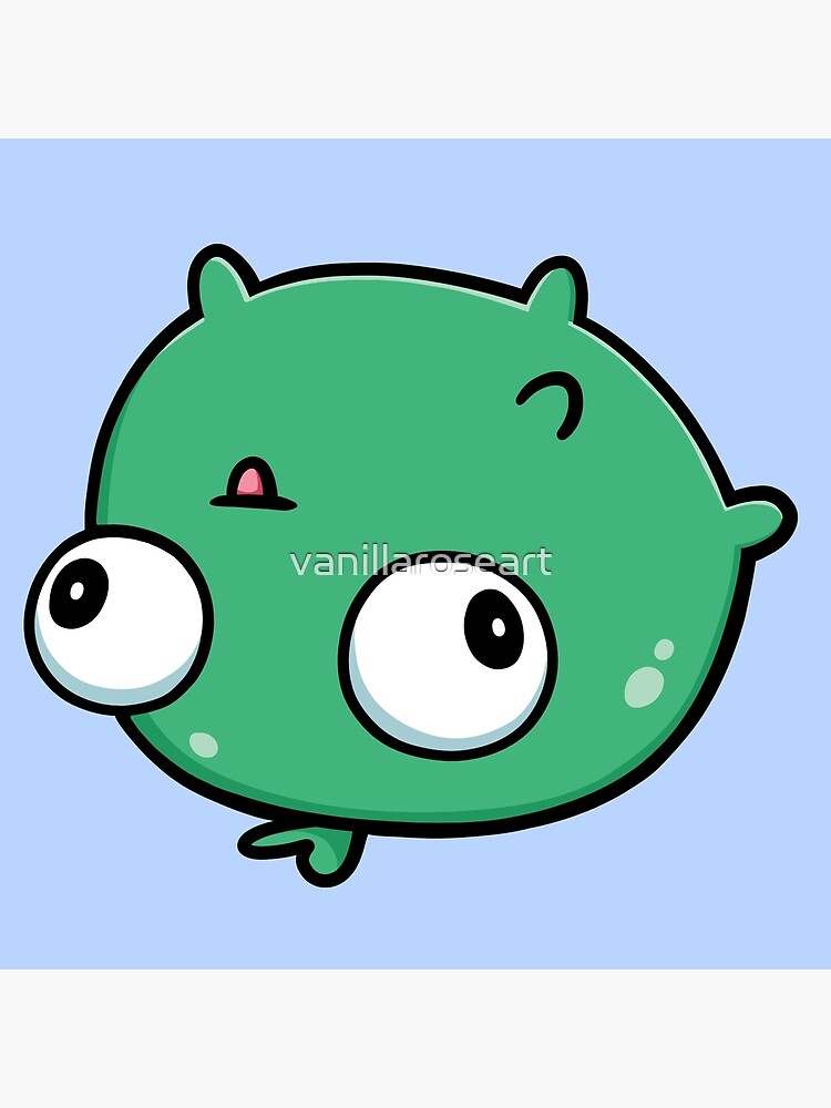 "Dummer grüner Frosch auf den Kopf gestellt" Fotodruck von ...