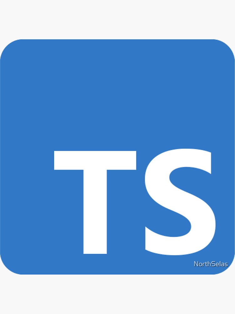 "Typescript Logo" Sticker for Sale by CodingHarry | Redbubble