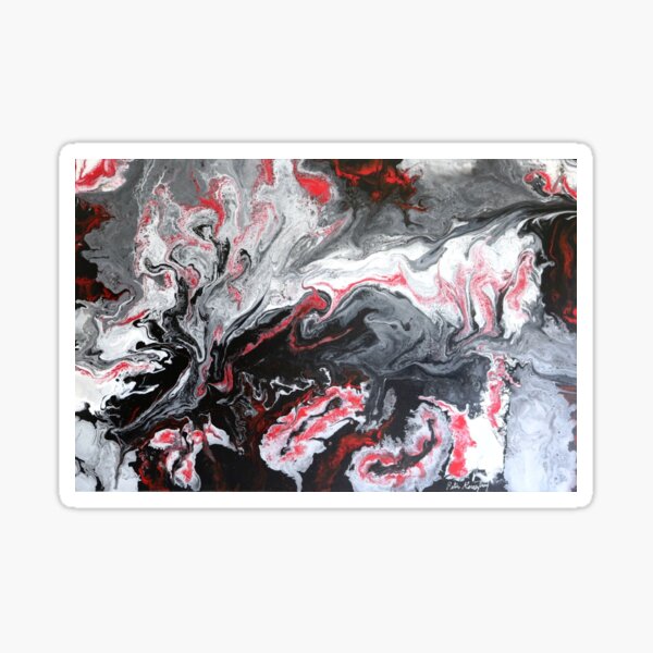 "Stormy Weather abstract art" Sticker by PeterKeresztury | Redbubble