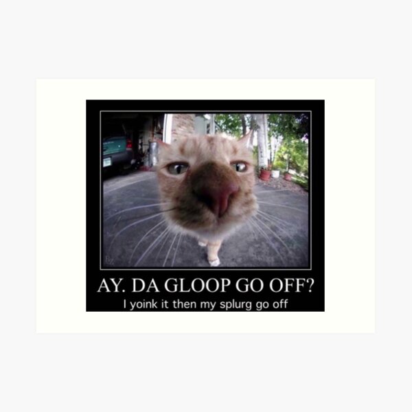 Gloop Cat Art Prints | Redbubble