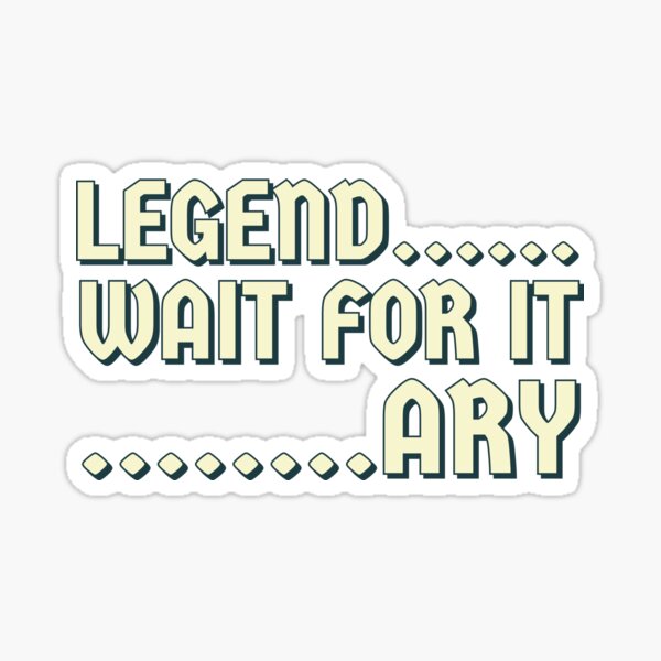 "Legendary" Sticker for Sale by hesham94 | Redbubble
