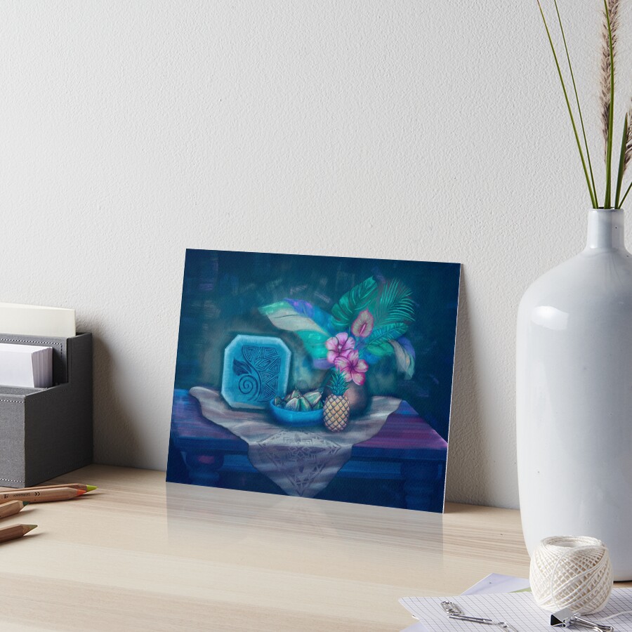 "Samoan - Hawaiian - Still Life Floral Painting" Art Board Print for ...