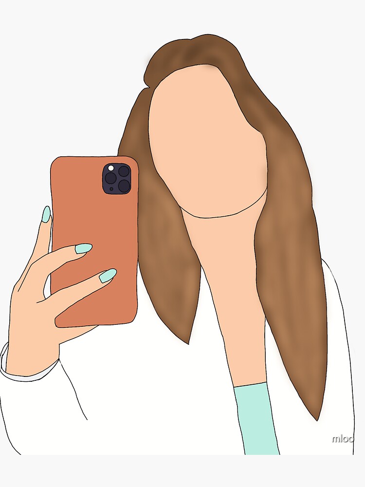 "Addison Rae Selfie 2" Sticker by mloo | Redbubble