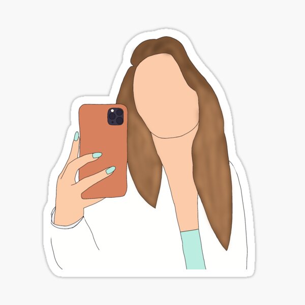 "Addison Rae Selfie 2" Sticker by mloo | Redbubble