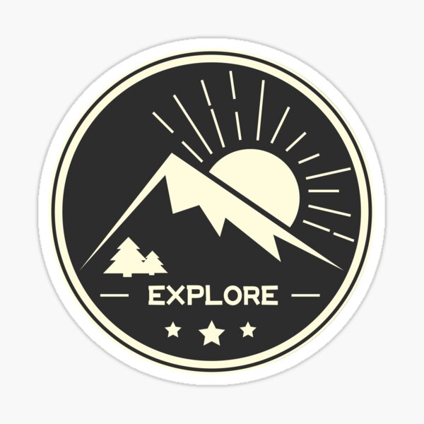 "Exploring" Sticker by ericbracewell | Redbubble