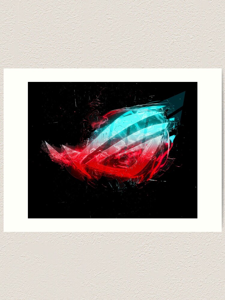 "Asus Strix Rog - Psychedelic Logo - Republic of gamers" Art Print for ...