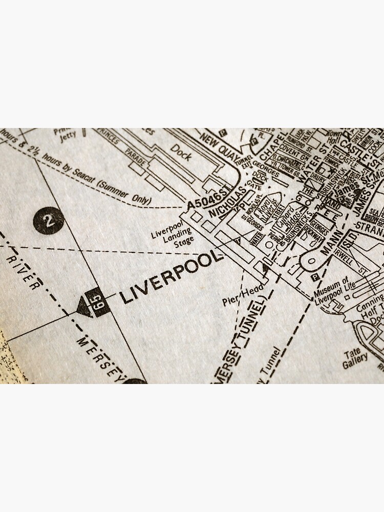 "Liverpool, Pier Head, Ferry map" Sticker for Sale by hamsterheaven2 ...
