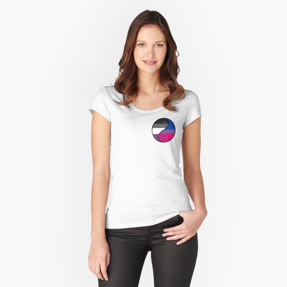 "Biromantic Asexual / Bi Ace Cute LGBTQ+ Pride Flag Yin Yang" Pin for ...