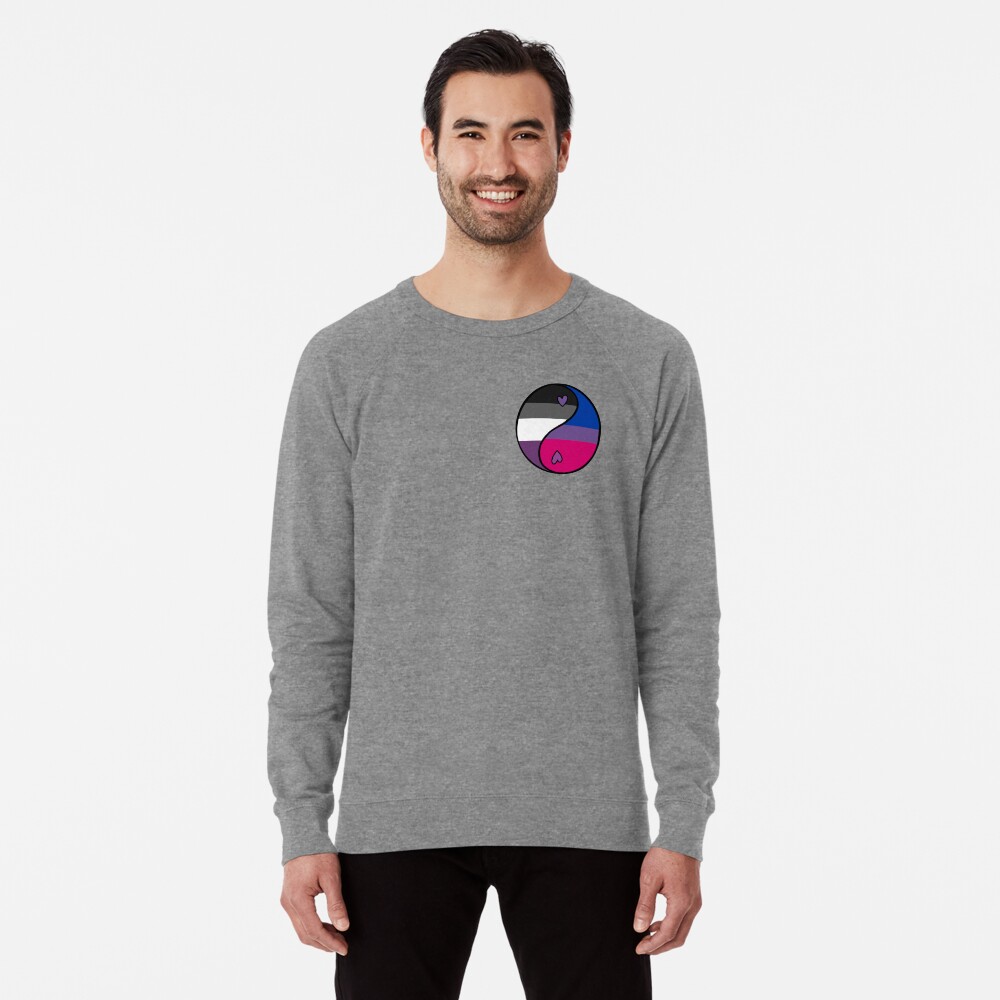 "Biromantic Asexual / Bi Ace Cute LGBTQ+ Pride Flag Yin Yang" Pin for ...