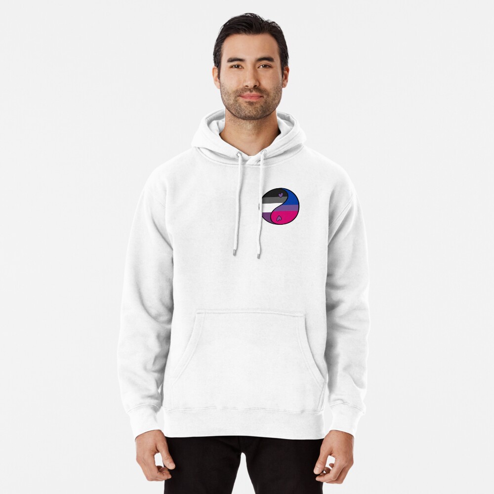 "Biromantic Asexual / Bi Ace Cute LGBTQ+ Pride Flag Yin Yang" Pin for ...