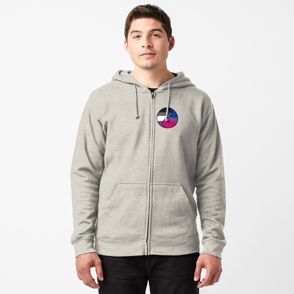 "Biromantic Asexual / Bi Ace Cute LGBTQ+ Pride Flag Yin Yang" Pin for ...