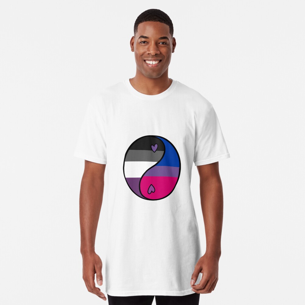 "Biromantic Asexual / Bi Ace Cute LGBTQ+ Pride Flag Yin Yang" Pin for ...