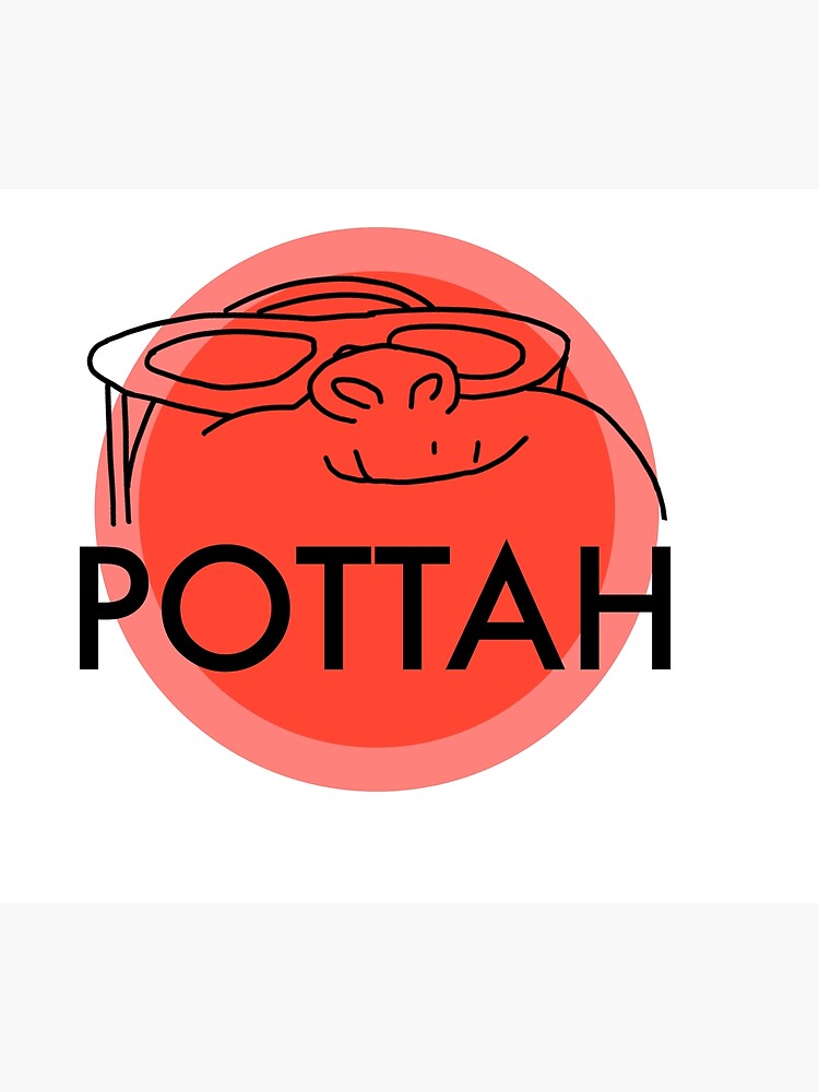 "POTTAH Meme Drawing - red edition" Poster for Sale by Rosadraws ...