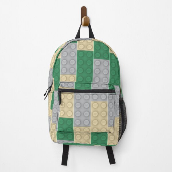 "Green Brick Beige Brick Gray Brick" Backpack for Sale by bxbrix ...