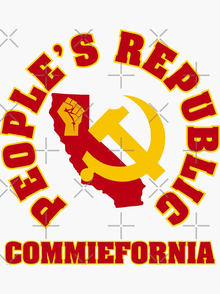 "People's Republic of Commiefornia" Sticker for Sale by 89129graphics ...