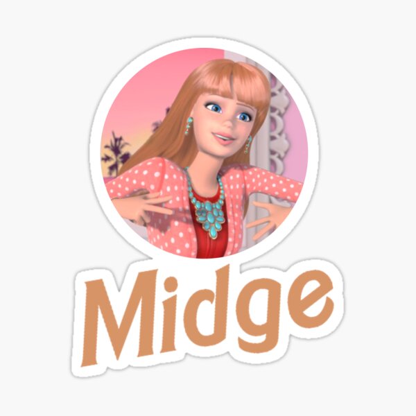 "Midge Barbie Life in a DreamHouse" Sticker for Sale by luisams | Redbubble