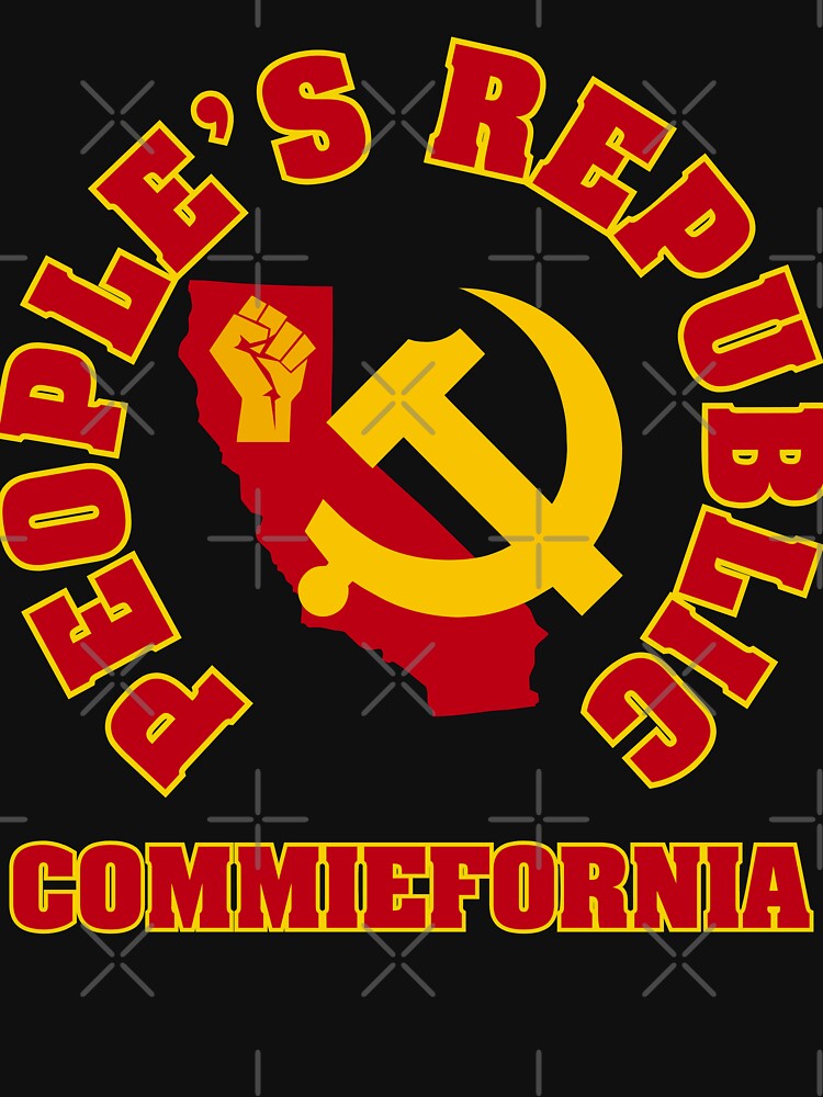 "People's Republic of Commiefornia" Essential T-Shirt for Sale by ...