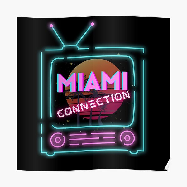 Póster «Miami Connection Vaporwave | Películas de Neo 80 | Clásicos de ...