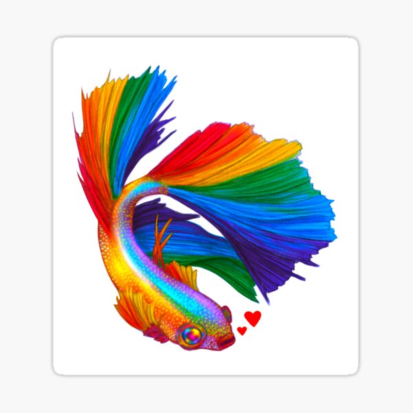 "Pride fish" Sticker for Sale by Kozi-draws | Redbubble