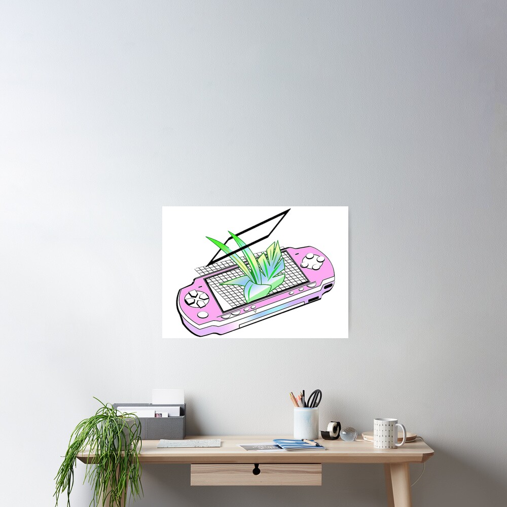 "PSP aesthetic vaporwave" Poster by vapormoon | Redbubble