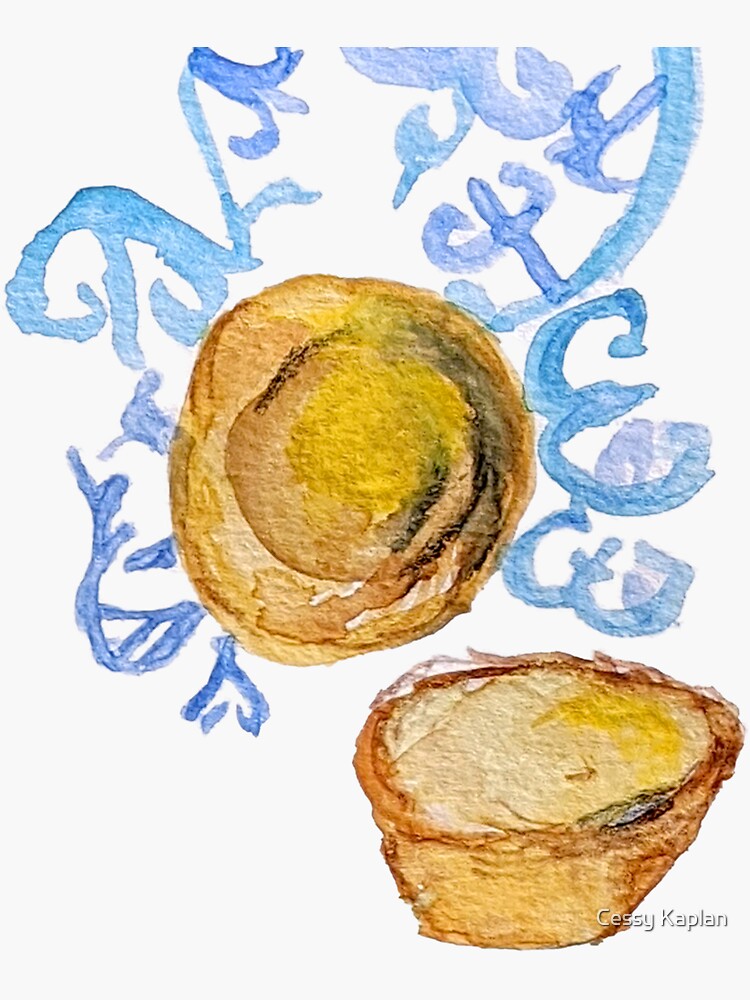 "Pastel De Nata" Sticker for Sale by sfca | Redbubble