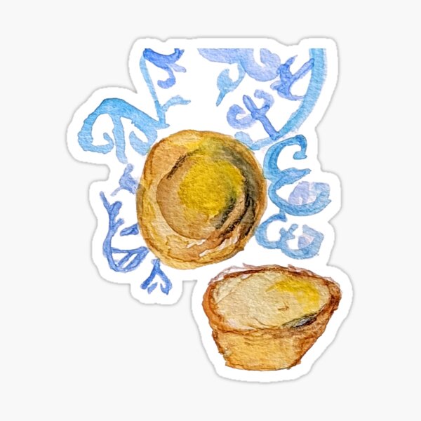 "Pastel De Nata" Sticker by sfca | Redbubble