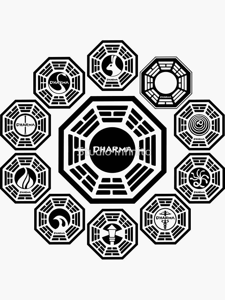 "DHARMA Initiative" Sticker for Sale by studioinfinito | Redbubble