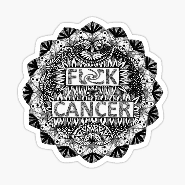 "F Cancer" Sticker for Sale by MrsCupp | Redbubble