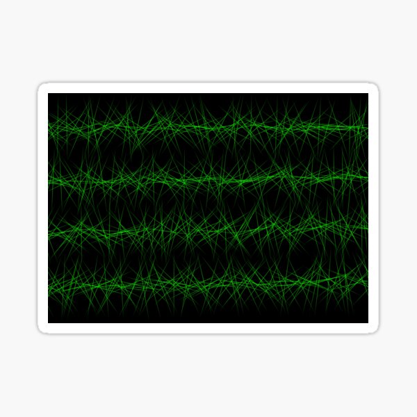 "Barbed wire green spacers" Sticker for Sale by DAGHO | Redbubble