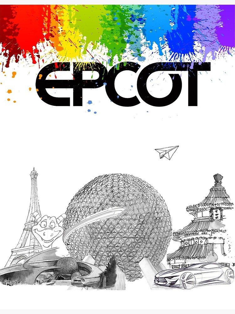 "Epcot- A World of Color " Canvas Print by ShepDesigns | Redbubble