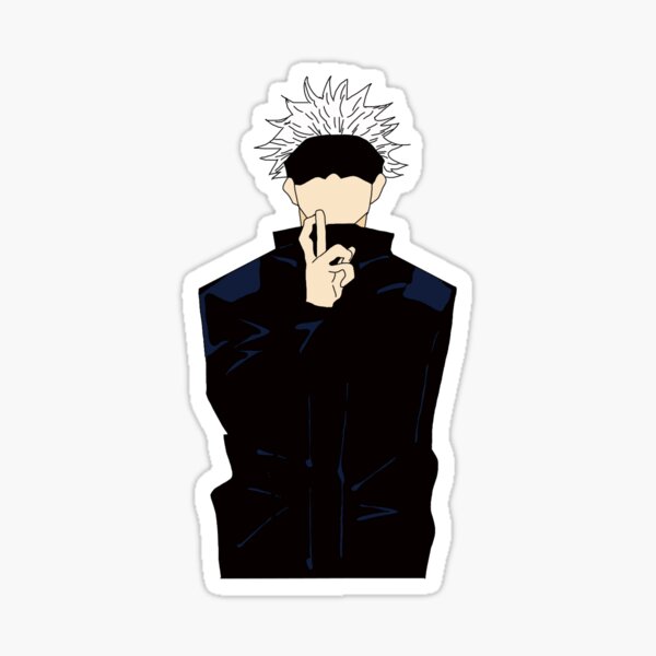 "Simple Gojo Fan Art" Sticker by fandomtrash1263 | Redbubble
