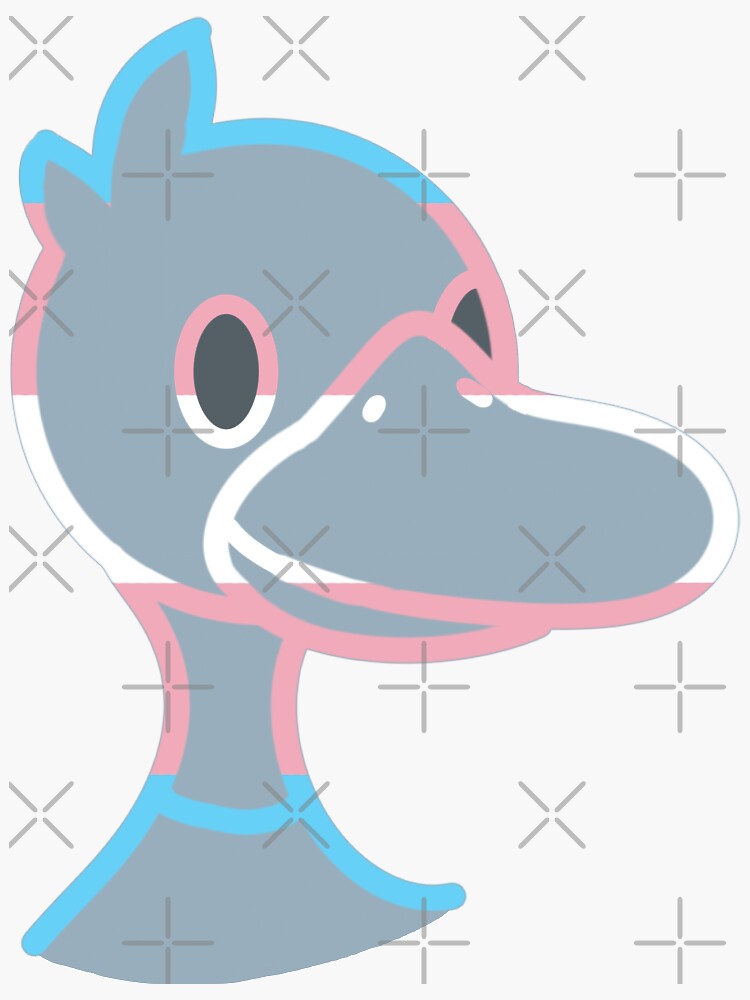 "Pride Duck (Trans)" Sticker for Sale by EldritchLore | Redbubble