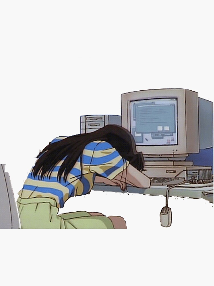 "Waiting" Sticker for Sale by koryo | Redbubble