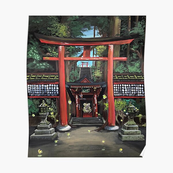"Japanese Shinto Shrine Art Print" Poster for Sale by sowings1020 ...