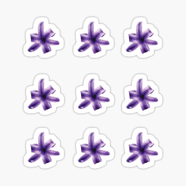 "Purple Hyacinth" Sticker for Sale by julismerch | Redbubble