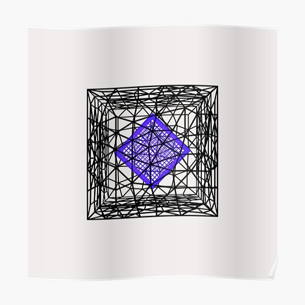 "Cube Inception" Poster for Sale by mtheuniverse | Redbubble
