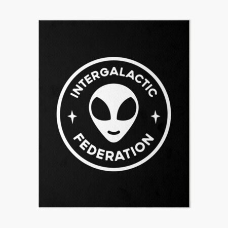 "Intergalactic Federation Alien Logo" Art Board Print for Sale by ...