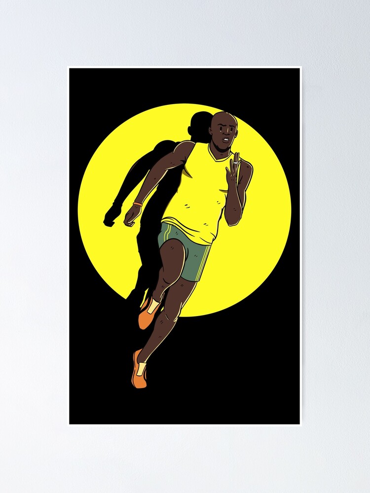 "Usain Bolt" Poster for Sale by Artthree | Redbubble