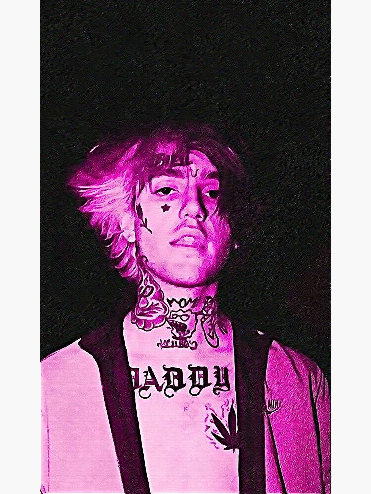 "Lil Peep neon pink" Poster for Sale by JulianWiser | Redbubble