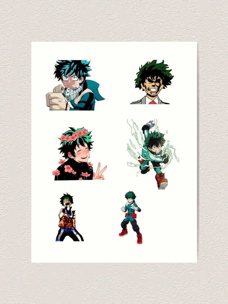 "My Hero Academia ( MHA ) Deku Sticker Pack !" Art Print by FearOfGod ...