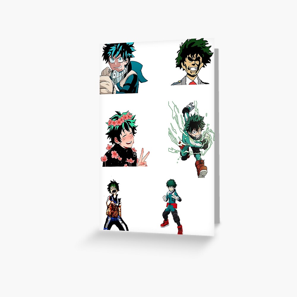 "My Hero Academia ( MHA ) Deku Sticker Pack !" Greeting Card by ...