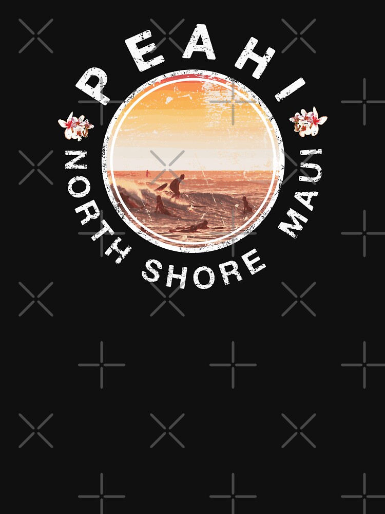 "Maui Peahi Hawaii Surfing Retro Hawaiian" T-shirt for Sale by IronEcho ...