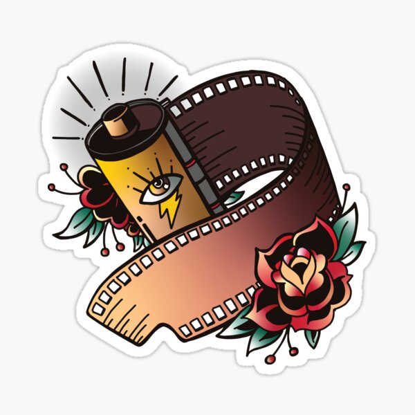 "Retro Film Strip " Sticker for Sale by EclairVanilla | Redbubble