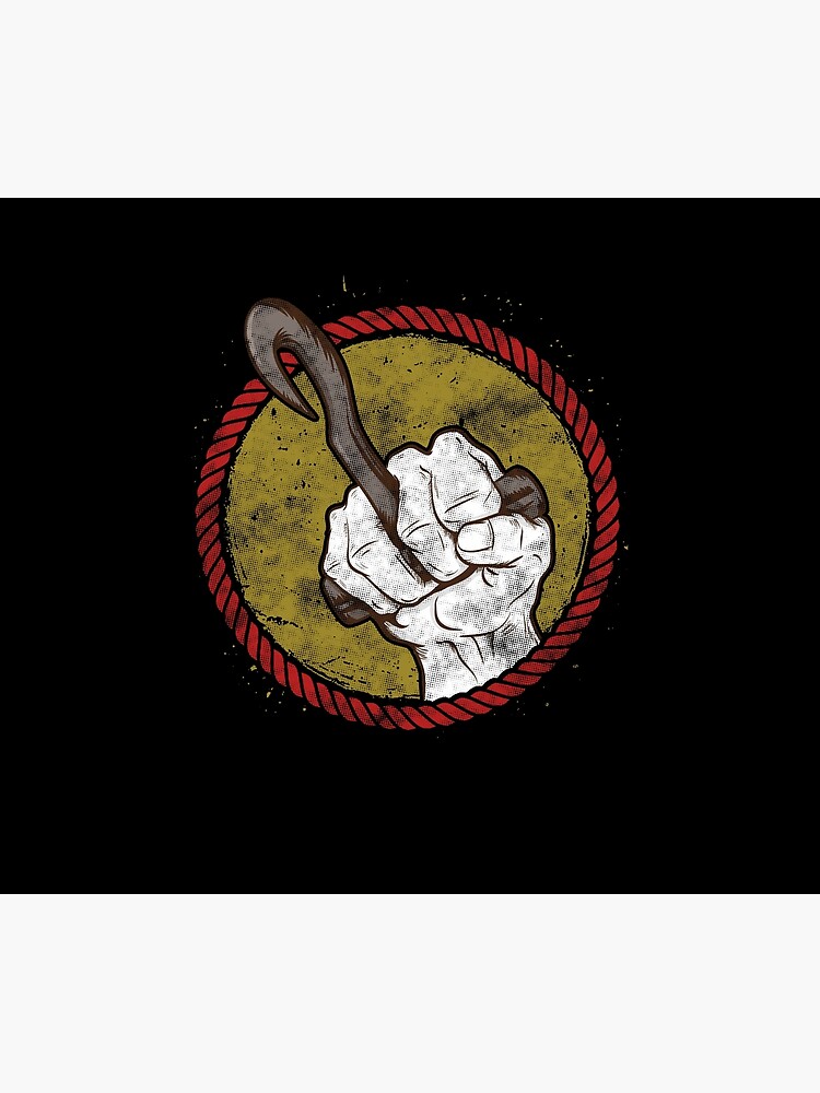 "Longshoreman Hook Graphic" Throw Blanket for Sale by EverythingKawai ...