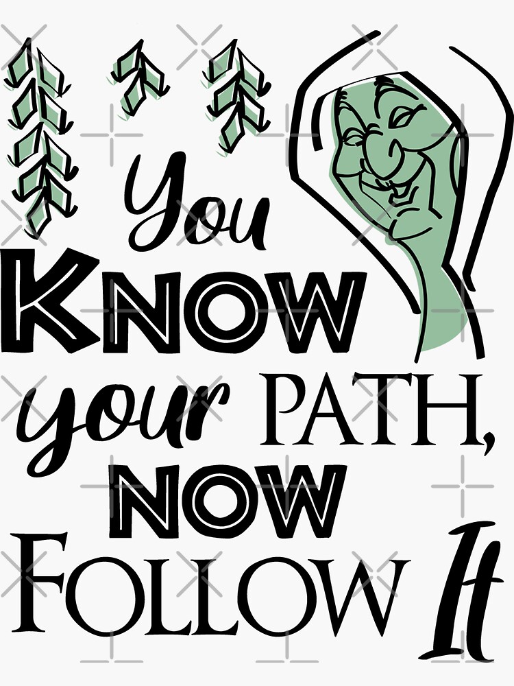 "You Know Your Path" Sticker by parkadventure | Redbubble